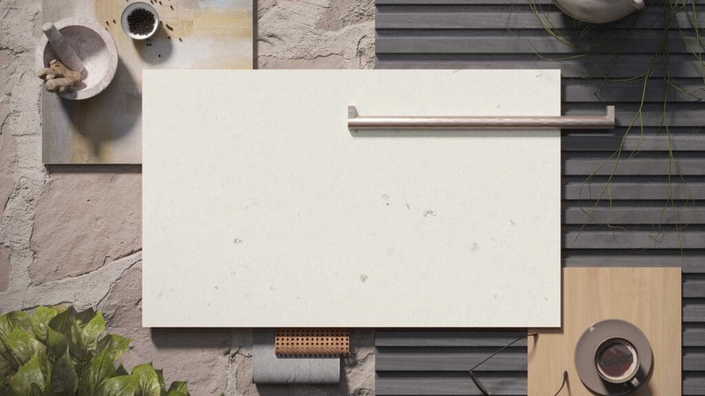 Caesarstone 4141 Misty Carrera Quartz Slab 65-Inch x 131-Inch (58.90 s ...