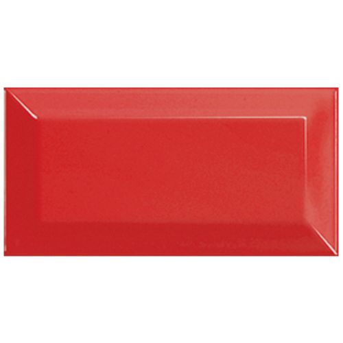 3-inch x 6-inch Red Glossy Beveled Subway Tile – SAPPHIRUSSTONE