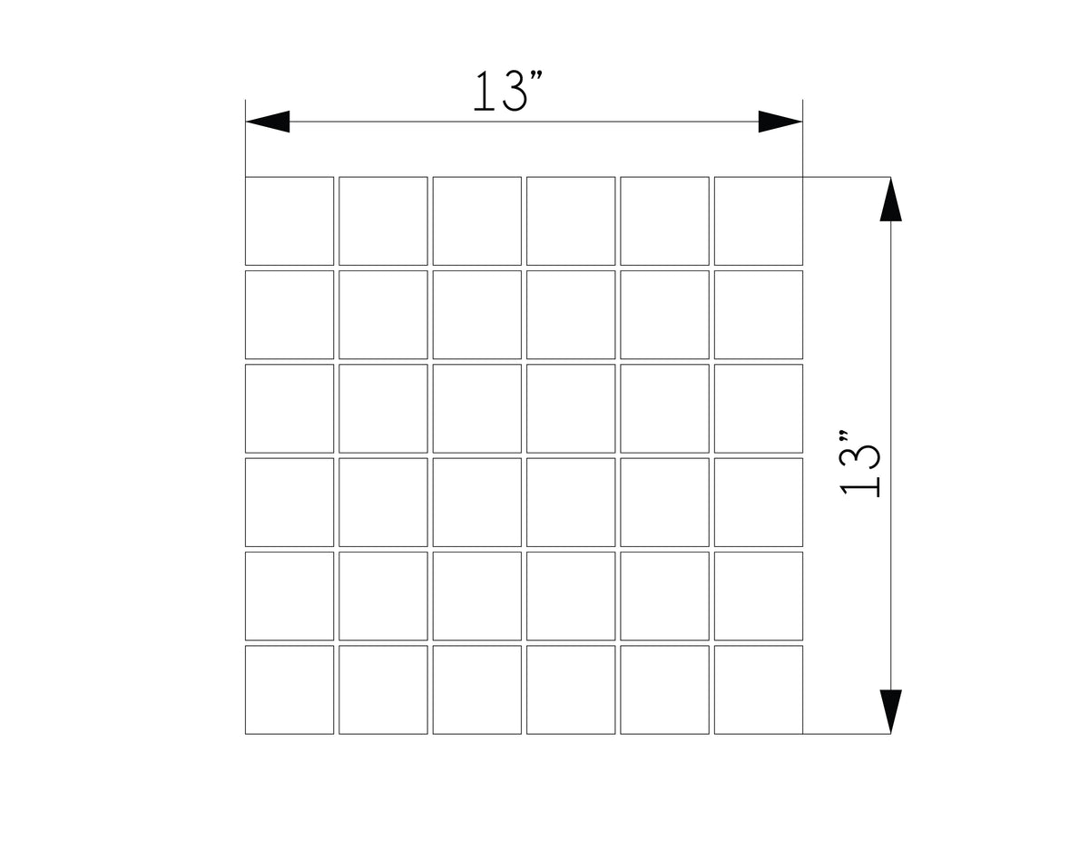 2-inch x 2-inch Ark Black Matte Square Porcelain Mosaics – Tile & Stone Co.